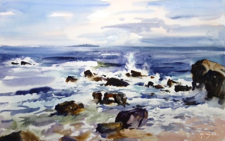 Sun, wind, spume to the face! Another year ends